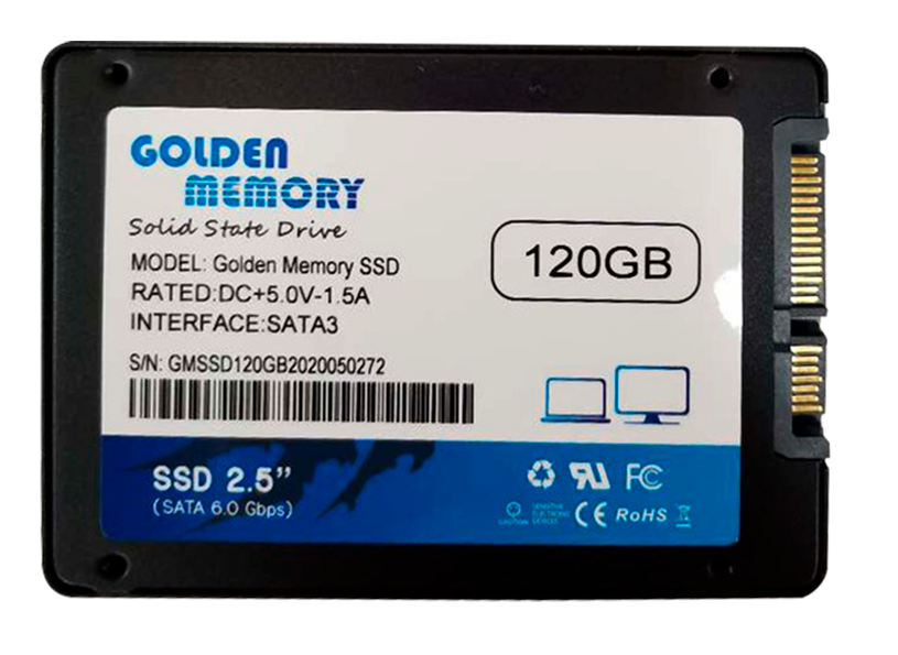 Disque Dur SSD interne Golden Memory 120 Go SSD 2.5" | LEADER DEAL